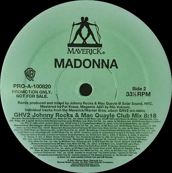 Today in Madonna History: February 9, 2002 « Today In Madonna History